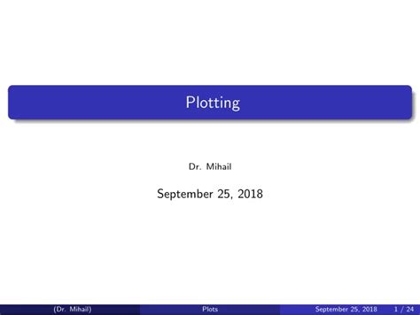 Ppt Plotting Dr Mihail September 25 2018 Dr Mihail Plots Powerpoint Presentation 865203