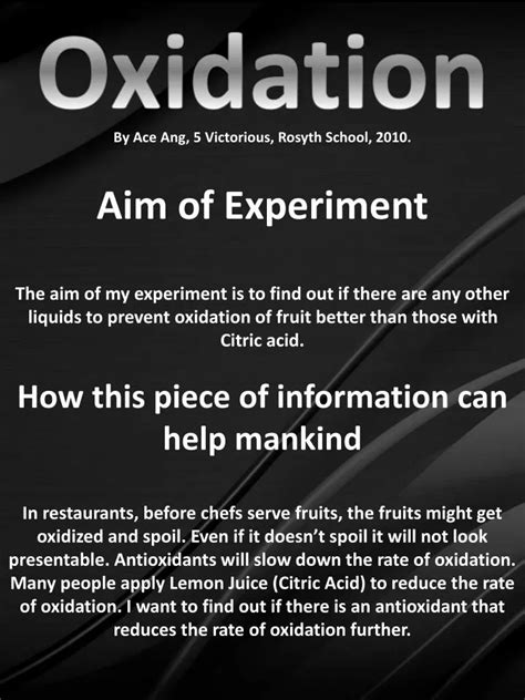 Ppt Oxidation Powerpoint Presentation Free Download Id