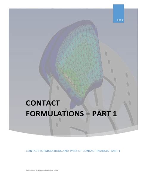 Ansys Contact Formulations Part 1 Pdf Mathematical Optimization