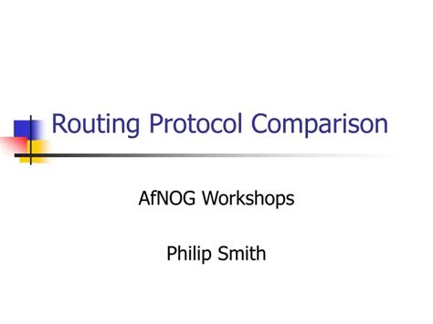 Ppt Routing Protocol Comparison Powerpoint Presentation Free Download Id9603260