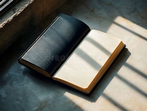 Open Book With Blank Pages In Sunlight Neural Network Ai Generated