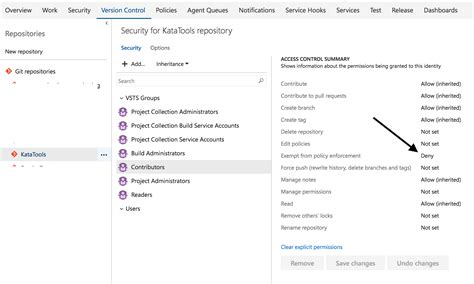 Git Enforce Only Pull Request On Visual Studio Team Services Stack
