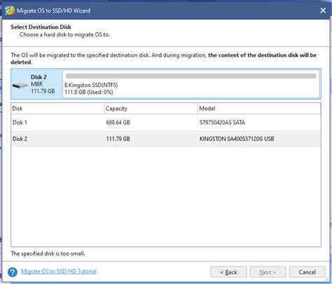 Minitool Partition Wizard Says Target Disk Is Too Small Solved Windows 10 Forums