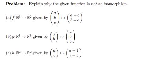 Solved Problem Explain Why The Given Function Is Not An Chegg