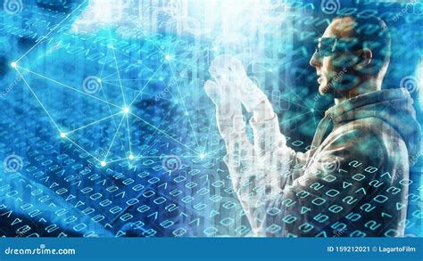 Machine Learning Digital Transformation Creative Abstract Shapes Digital Technology Backdrop