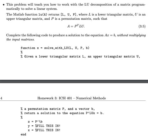 Solved • This Problem Will Teach You How To Work With The Lu