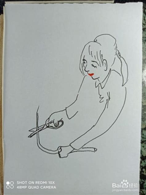 女孩手臂简笔画 简笔画图片大全 普车都