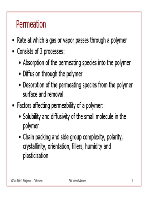 PDF Diffusion And Permeability In Polymers DOKUMEN TIPS