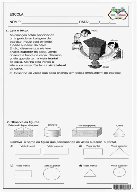 Atividade Figuras Geométricas Planas 2 Ano Nazaedu