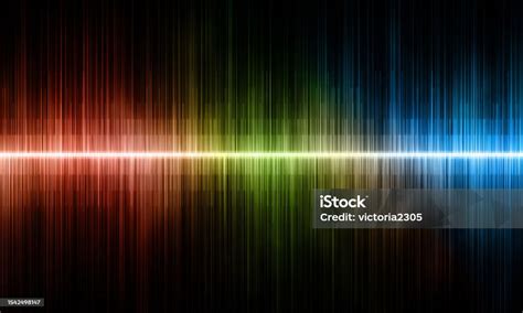 검은 배경에 색칠된 음파 곡선에 대한 스톡 벡터 아트 및 기타 이미지 곡선 그래프 다이어그램 Istock