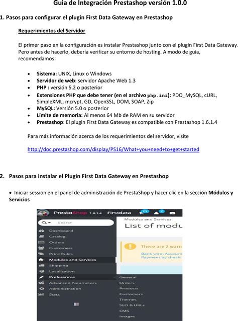 Prestashop Integration Guide V100