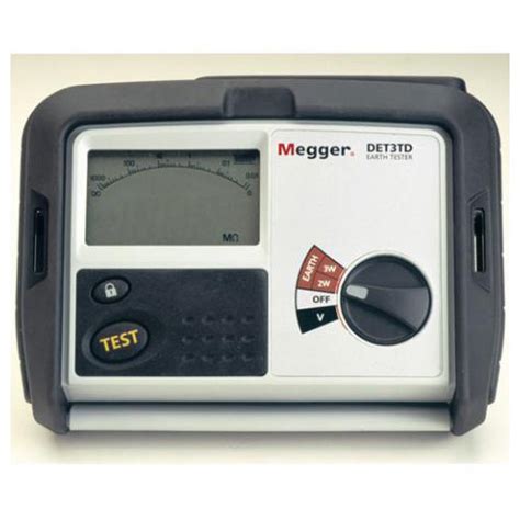 Megger Det3 Series 3 Terminal Ground Resistance Tester Meter Digital