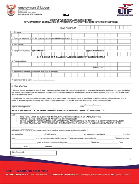 2019 2025 Form Za Ui 4 Fill Online Printable Fillable Blank Pdffiller