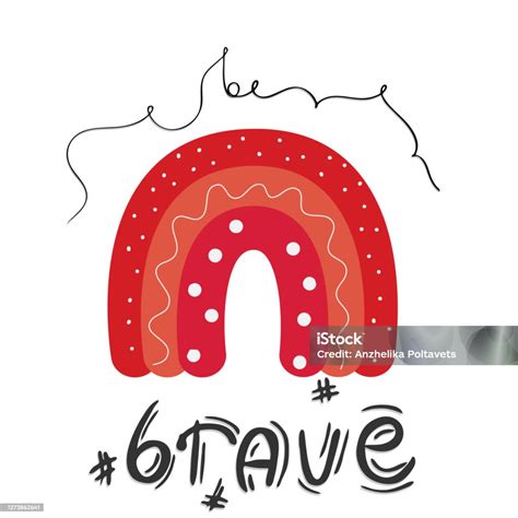 레터링 포스터 비문이 새겨진 장식적인 줄무늬 무지개가 컬러 배경에 강조 표시됩니다 간단한 보헤미안 스타일의 벡터 일러스트레이션