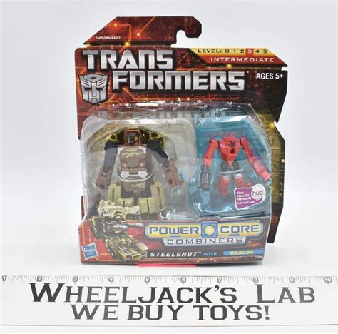Steelshot Power Core Combiners Transformers 2010 Hasbro Action Figure Mosc Wheeljacks Lab