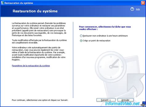 Restore Windows Xp To A Previous State Through System Restore Windows Tutorials Informatiweb