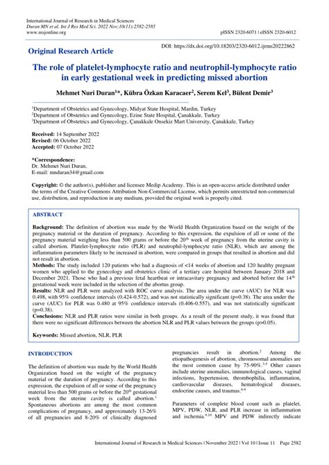 Pdf The Role Of Platelet Lymphocyte Ratio And Neutrophil Lymphocyte