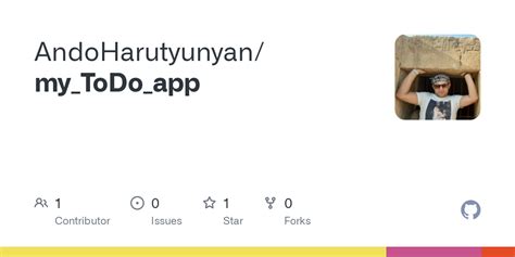 GitHub AndoHarutyunyan My ToDo App