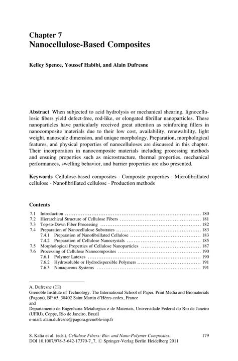 PDF Nanocellulose Based Composites
