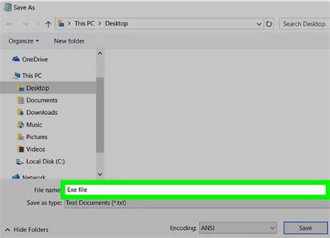 How To Create An Exe File