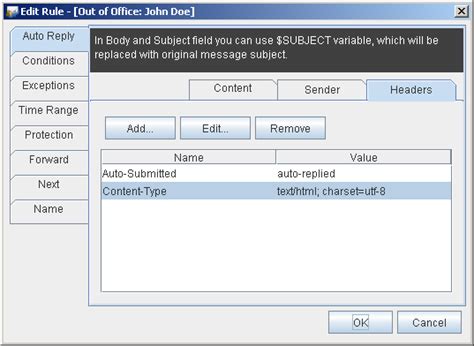 Set Up An Auto Reply In Html Format