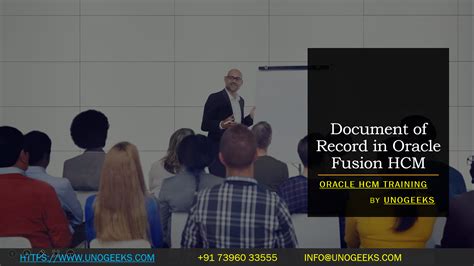 Document Of Record In Oracle Fusion Hcm