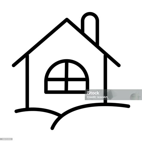 겨울 컬렉션의 샬레 아이콘 흰색 배경에 격리 된 얇은 선형 샬레 건물 코티지 윤곽 아이콘 라인 벡터 샬레 기호 웹 및 모바일 기호 0명에 대한 스톡 벡터 아트 및 기타