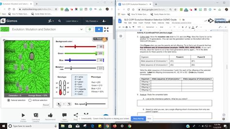 Gizmo Evolution Mutation And Selection Answer Key Gizmo Evo