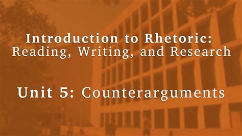 Unit 5 Counterarguments Youtube