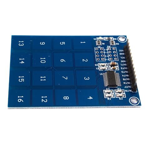 Ttp Way Capacitive Touch Switch Digital Keypad Module