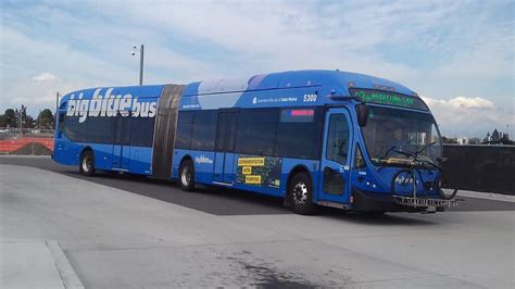 Santa Monicas Big Blue Bus 2010 Nabi 60 Brt Cng 5300 Youtube