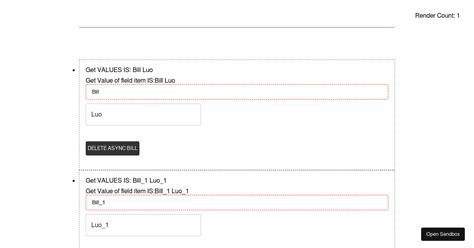 React Hook Form UseFieldArray Forked Codesandbox