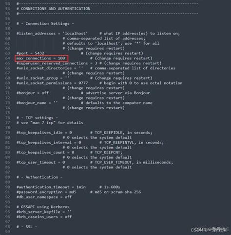 Postgresql查询修改maxconnections最大连接数及其它配置详解例子解析pgsql最大连接数 Csdn博客