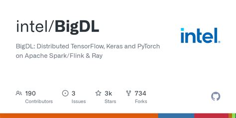 Github Intelbigdl Bigdl Distributed Tensorflow Keras And Pytorch On Apache Sparkflink And Ray