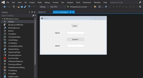 How To Create Your First Windows Forms Winforms Application In Visual Studio