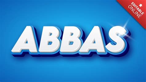 Abbas Text Effect Generator