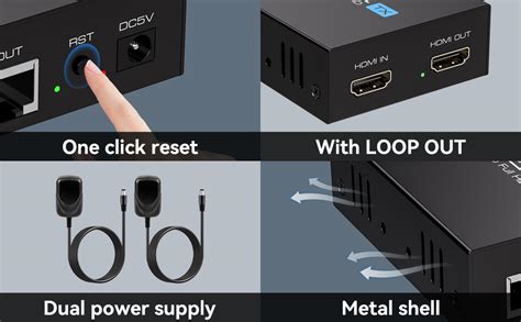 Amazon Com PVBCTCSID Ft HDMI Extender Over Cat E P HDMI Monitor Extender Over Single