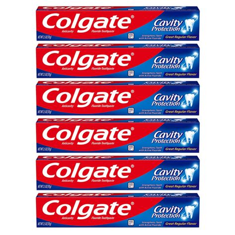 Colgate Cavity Protection Travel Toothpaste With Fluoride Ada Accepted Tsa Approved Size 25