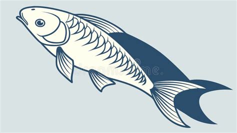 Streamlined Fish Outline Marine Life And Aquatic Art Vector Design