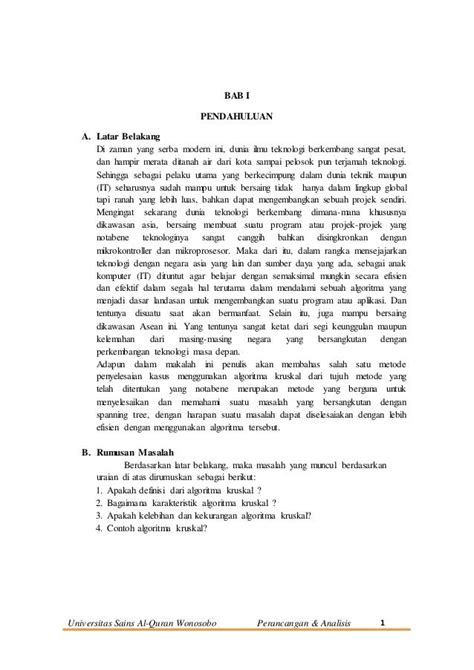 Contoh Makalah Analisis Algoritma Kumpulan Makalah Terbaru