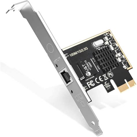 Buy 2 5gbase T Pcie Network Adapter With 1 Port 2500 1000 100mbps Pci Express Gigabit Ethernet