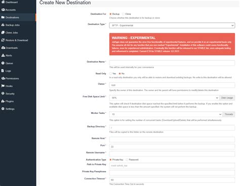 Allow Ssh Key With Passphrase For Ssh Destinations Jetbackup Feature Request Panel