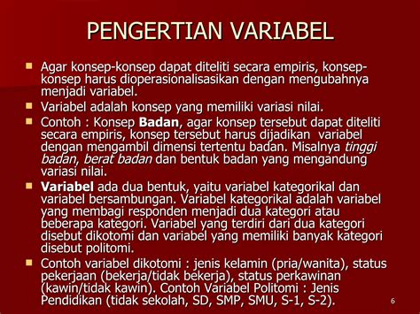 Memilih Variabel Dan Teknik Pengukurannya Ppt