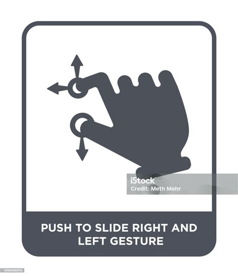 흰색 배경 슬라이드 오른쪽과 왼쪽 제스처 아이콘 벡터를 밀어 손 및 Guestures 컬렉션에서 오른쪽과 왼쪽 제스처 유행 채워진된 아이콘을 슬라이드를 밀어합니다 디자인에