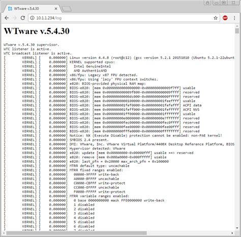 Wtware Terminal Logs