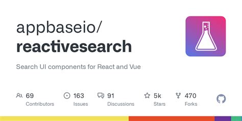 GitHub Appbaseio Reactivesearch Search UI Components For React And Vue