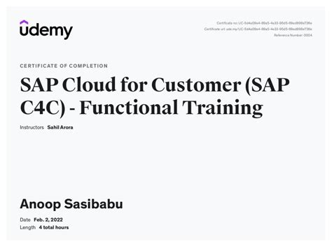 Anoop Babu On Linkedin Sap C4c Functional Training