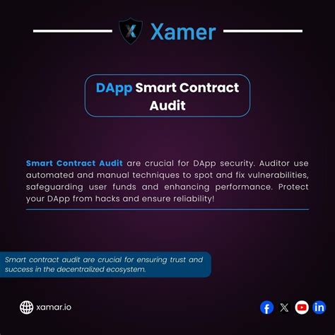 how smart contract auditors can protect your dapp xamer web3 security posted on the topic