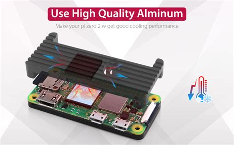 GeeekPi Raspberry Pi Zero 2 W Case Kit With Aluminum Case 20Pin GPIO