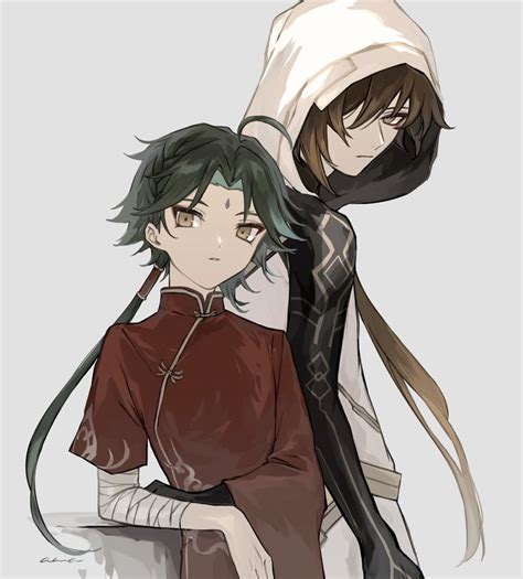Zhongli Xiao And Zhongli Genshin Impact Drawn By Gznz Danbooru